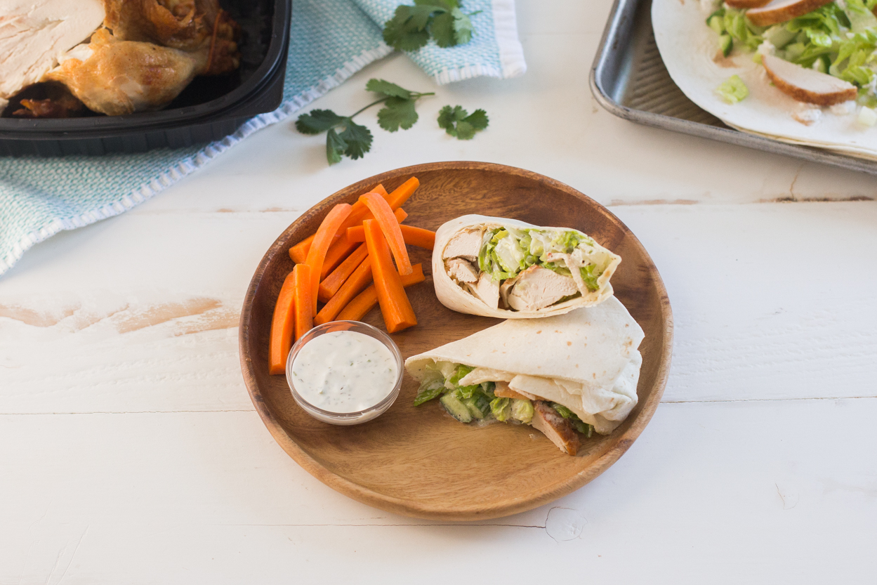 Rotisserie Chicken Ranch Wraps | Cook Smarts