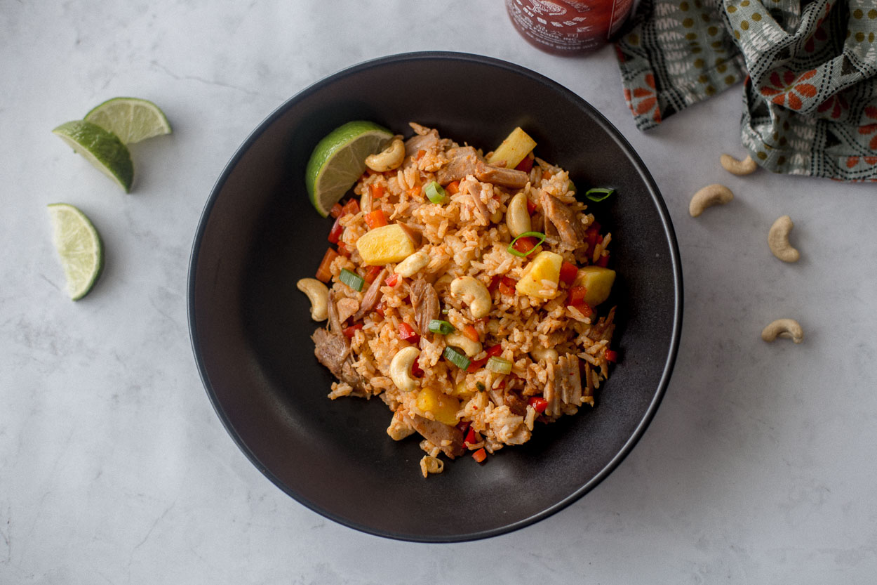[Leftover] Pulled Pork Pineapple Fried Rice | Cook Smarts
