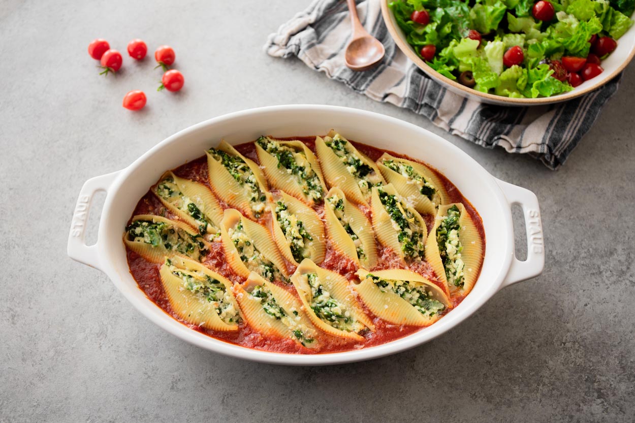 Ricotta and Spinach Stuffed Shells | Cook Smarts