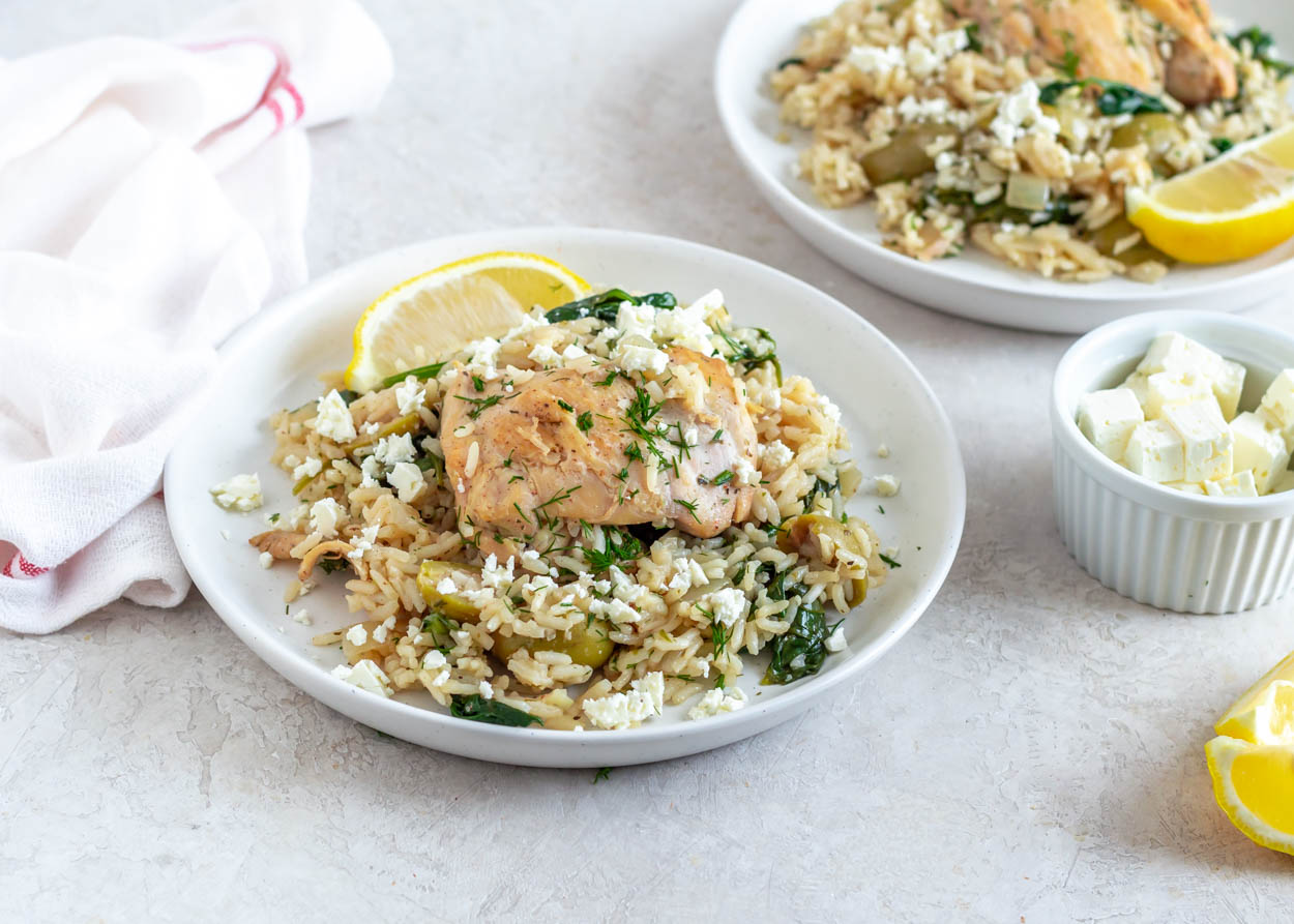 One-Pot Greek Chicken and Rice | Cook Smarts